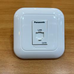 Jual outlet data panasonic cat 6 cat6 WEJ24886 double soket cat6 putih ...