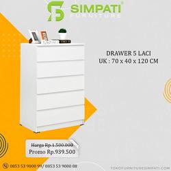 Jual Lemari Laci Drawer Pakaian Warna Putih 4 Laci - Kab. Jepara ...