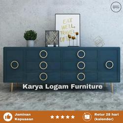 Jual Lemari Buffet Kabinet Modern Minimalis - Kayu Solid dan Stainless ...