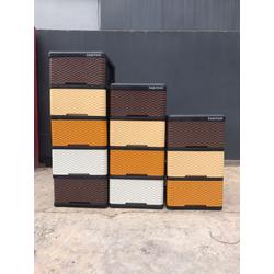Jual Lemari pakaian MINI tabitha 4 susun rotan / lemari plastik - Abu ...