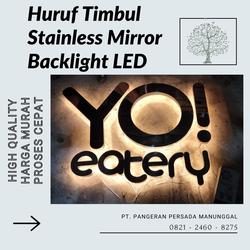 Jual Huruf Timbul Akrilik LED Letterbox Custom papan nama cafe bar ...