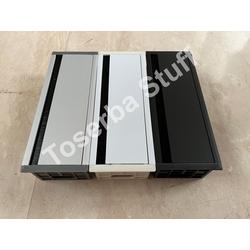 Jual STOP KONTAK MEJA MEETING CABLE BOX SILVER HAIRLINE TIGA OUTLET ...
