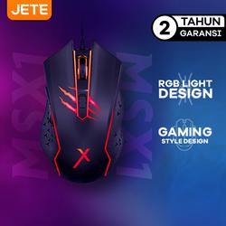 Promo JETE-X Mouse Gaming MSX1 RGB Wired 6 Programmable Buttons ...