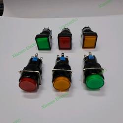 Jual Push Button Lampu 16mm 220VAC 24VDC 2NO2NC - Hijau LOCK, 220VAC ...