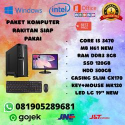 Jual Paket PC Rakitan Komputer CPU Kantor Kasir Intel Core i5 3470 SSD ...
