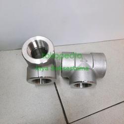 Jual Tee Stainless SS 304 Class 3000 NPT 1/2" inch - Tee SS304 Socket ...