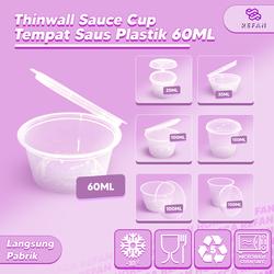 Promo Sauce Cup 60 ml isi 50 pcs / Tempat Saos Saus Sambal Plastik ...