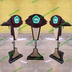 Jual Mimbar Pidato Kayu Jati Minimalis [READY STOCK] Model Podium ...