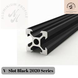 Promo ALUMINIUM PROFILE 2020 V SLOT BLACK PER 1 CM MURAH BERKUALITAS - Per 6 Meter - Kab. Bekasi ...