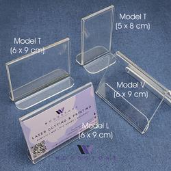 Promo Akrilik Price Tag Acrilic Label Harga Acrylic Kartu Nama Name ...