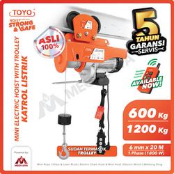 Promo Mini Electric Hoist Trolley set / Katrol Listrik 150/300Kg x 20M ...