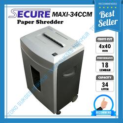Jual SECURE MAXI 34 CCM CROSS CUT - Mesin Penghancur Kertas/Paper ...