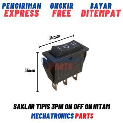 Jual Saklar switch 3pin on off on gepeng 3p 3 pin hitam - Kota Serang ...