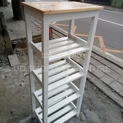 Jual Rak kertas kado / rak hijab / rak multifungsi kayu jati belanda ...