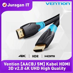 Jual Vention [AACBJ 5M] Kabel HDMI 3D v2.0 4K UHD High Speed Quality - Bulat AAC - Jakarta Barat ...