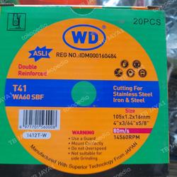 Jual WD Cutting Disc 4" T41 WA60 SBF isi 20 pcs - Jakarta Barat ...