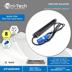 Jual Metered AV6 PDU, 6 Sockets DIN49440, Input IEC60309 (2P+E) 32A ...