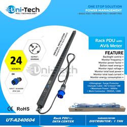 Jual 28 Sockets Mix. C13 + C19 PDU with AV6 Meter, Input - IEC309 2P+E 16A - Kota Bekasi ...