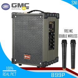 Jual Speaker Portable GMC 899P Bluetooth + 2 Mic Wireless SUPER BASS ...