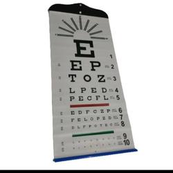 Jual Snellen Chart alphabet/ alat tes mata / test chart snellen ...