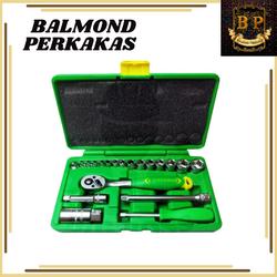 Jual KUNCI SOK SET TEKIRO 21 PCS / SOCKET WRENCH 1/4" - 3/8" TEKIRO 21PCS - Jakarta Barat ...