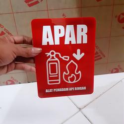 Jual Sign Board Akrilik Petunjuk APAR Modern | Signage Acrylic ...