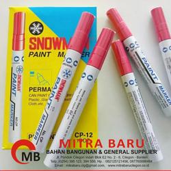 Jual Spidol Permanent Snowman Paint Marker - WARNA - Merah Muda - Kota ...