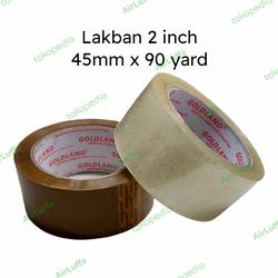 Jual Lakban Bening Coklat 2 inch x 90 yard ( 45mm x 90 yard) setara daimaru - Cokelat - Jakarta ...
