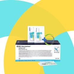 Jual Wing Needle Vacutainer 25G BD | Vacutainer Safety-lok 25G BD ...