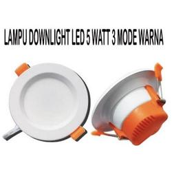 Promo Lampu Downlight LED 1 lampu 3 warna 5 watt 6 watt / Lampu Panel ...