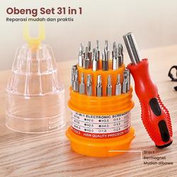 Jual Obeng SET 31 in 1 Obeng Bulat Obet Kecil Obeng mini Obeng kembang ...