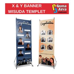 Jual Banner Wisuda Custom Free Design / Cetak X Banner Wisuda, X Banner ...