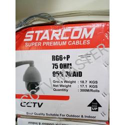 Jual KABEL CCTV RG6+ POWER STARCOM 100M HITAM - Jakarta Barat - CCTV MASTER | Tokopedia