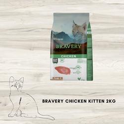 Jual Bravery Cat Kitten Chicken 2kg Freshpack/1 kg Repacking No Pork ...
