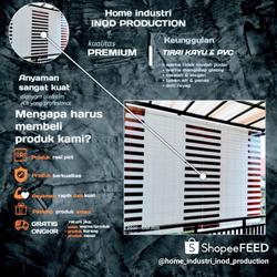 Jual tirai outdoor kayu dan pvc 5 - Kota Depok - rumah kerai | Tokopedia