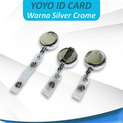 Jual Yoyo ID Card Silver Chrome Yoyo Name Tag / Gantungan ID Card ...