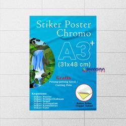 Jual Cetak sticker/stiker Cromo A3+ - CUSTOM - Jakarta Selatan - snapy ...