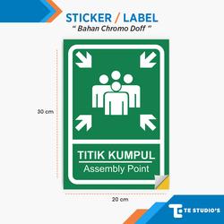 Jual Stiker Jalur Evakuasi Sticker Exit Rambu Tanda Sign Titik Kumpul ...