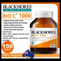 Jual Blackmores Bio C 1000 mg 150 Tablet Vitamin C 1000mg Tablets ...