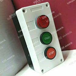 Jual Control Box Pilot Lamp 220V + Push Button Start + Push Button Stop ...