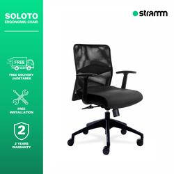 Promo Kursi Kantor Ergonomis Stramm Soloto I Cicil 0% 3x - Kab ...