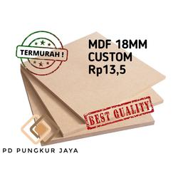 Jual MDF board 18mm papan mdf coklat berkualitas custom potongan - Kota ...