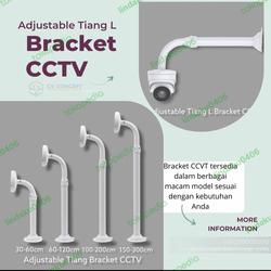 Promo Adjustable Bracket Tiang Kamera CCTV Panjang - 60-120cm - Jakarta ...