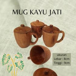 Jual Cameo Wooden Mug / Gelas Kayu / Kuksa Kayu / Cangkir Kayu Jati ...