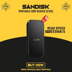 Promo SSD Sandisk E30 1TB - SSD Portable Eksternal USB-A Cicil 0% 3x - Jakarta Barat - Trinity ...