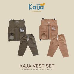 Promo KAJA VEST SET / Setelan Vest Rompi Anak Outdoor by KAIJA - Olive ...