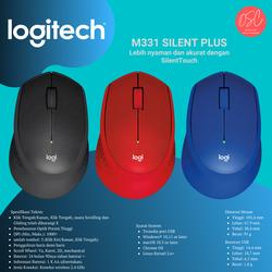 Jual LOGITECH Wireless Mouse Optical M331 SILENT PLUS M-331 BLACK ...