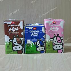 Jual DIAMOND MIlk Susu Kotak UHT Full Cream | Plain - 125 ml (Harga 20 Pcs) - Jakarta Pusat ...