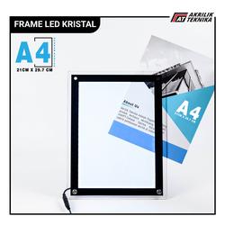 Promo FRAME / BINGKAI / DISPLAY POSTER LED / LAMPU AKRILIK SLIM LIGHT ...