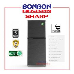 Promo Sharp Kulkas 2 Pintu SJ-236MN-HS Kirei Series Dark Silver ...